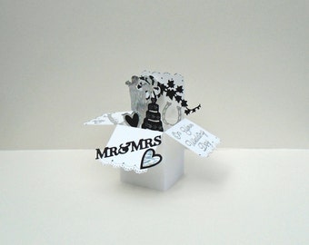 Pop up wedding card | Etsy