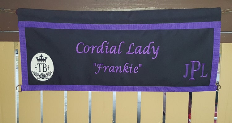 Stall Guard / Door Banner / Stable Aisle Guard by ManeAlternative