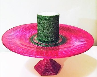 Glitter cake stand | Etsy