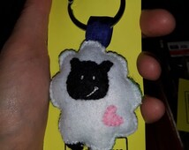 Unique felt keyrings related items | Etsy