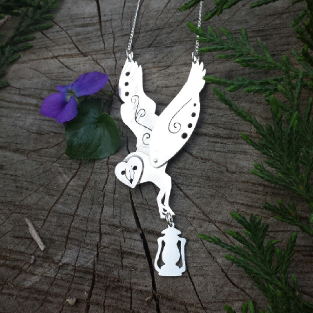 Whimsical Sterling Silver Hand Cut Jewelry by FableLinkJewelry