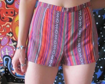 Items similar to Colorful Native Print High Waisted Wrap Skirt on Etsy