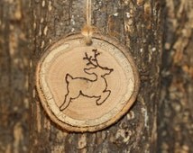 Unique log reindeer related items | Etsy