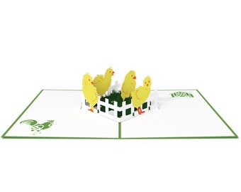 Items similar to Easter Card, Easter Pop up Card, easter egg cards ...