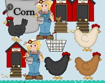 Popular items for farm clipart on Etsy