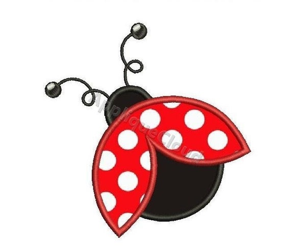 Ladybug Applique Design Ladybug applique pattern INSTANT