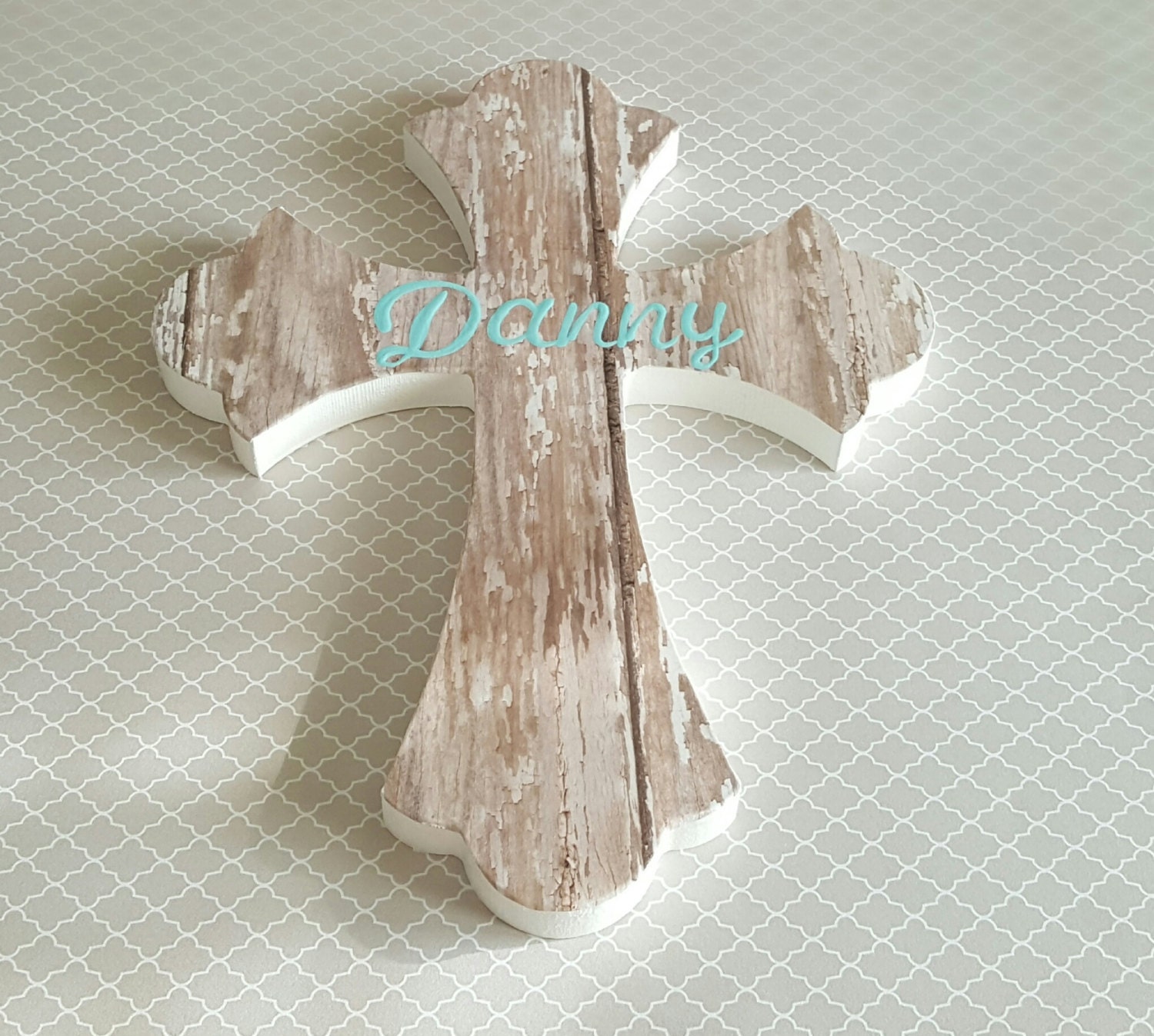 Baptism Cross Barn Wood Gift Baby Girl Personalized Crosses