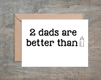 Unique two dads related items | Etsy