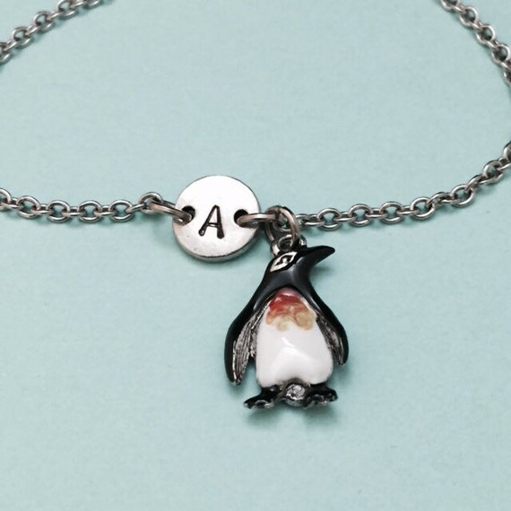 Penguin charm bracelet penguin charm adjustable bracelet