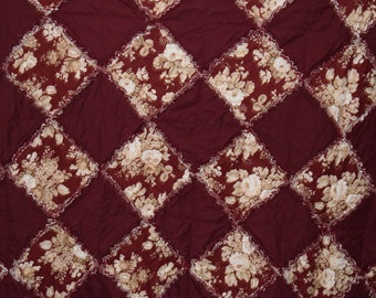 Burgundy throw | Etsy