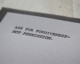Forgiveness card | Etsy