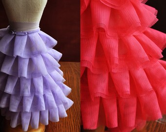 Chiffon Edge Pleated ruffle Ruffle Trim by SarinaCraftSupplies