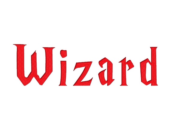 Wizard Machine Embroidery Font Monogram by GulfCoastEmbroidery