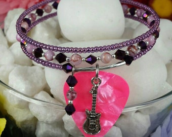 Guitar pick bracelet | Etsy