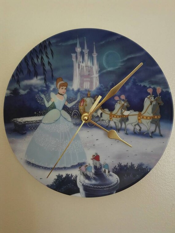 Disney Clock. Cinderella Porcelain by BringYourFriends2 on Etsy