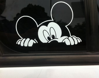 Mickey mouse peeking | Etsy