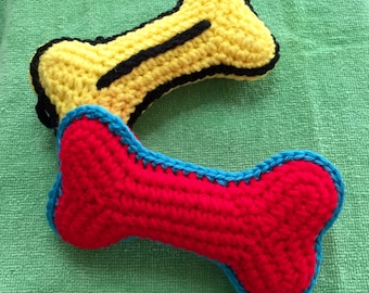 CROCHET PATTERN to make a Crinkle Tug & Toss Dog Toy instant