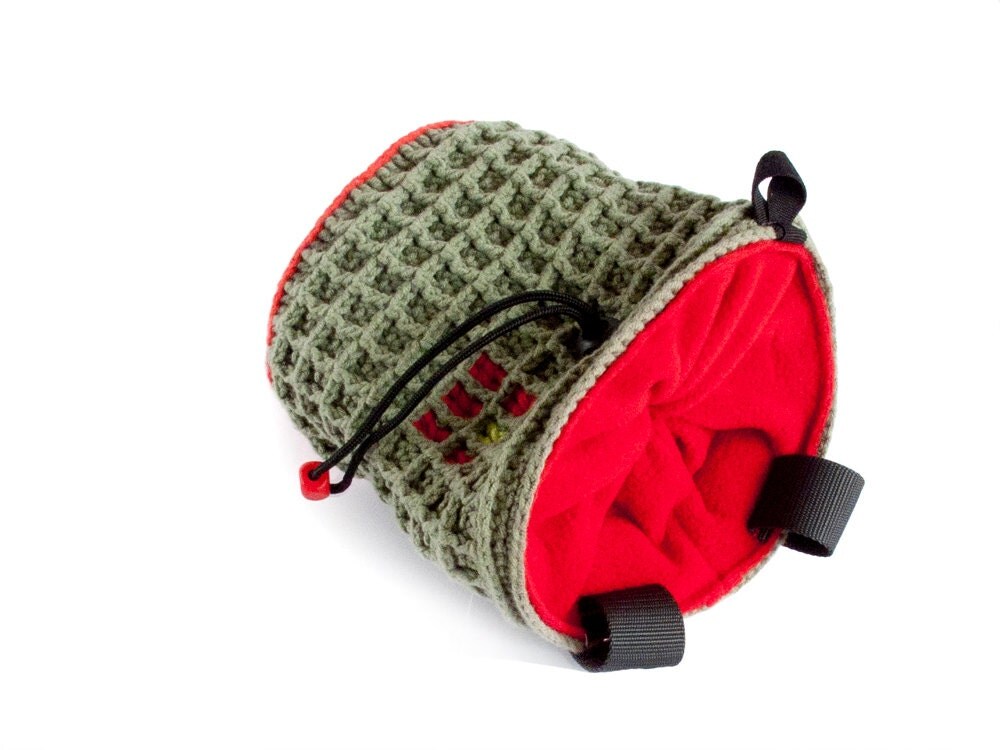Cylinder Chalk Bag for Climbers. Unique Handmade Chalk Bags. Chalkbag ...