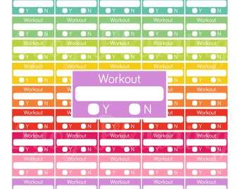 Workout stickers | Etsy