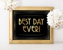 Unique best day ever sign related items | Etsy