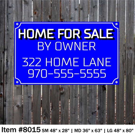 Home Fore Sale By Owner Sign Business Banner