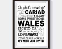 Unique cymru related items | Etsy