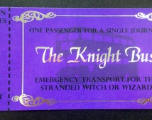 Unique knight bus ticket related items | Etsy