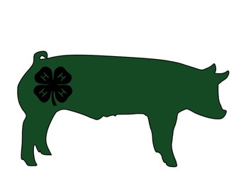 Show pig decal | Etsy