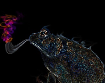 Psychedelic frog | Etsy