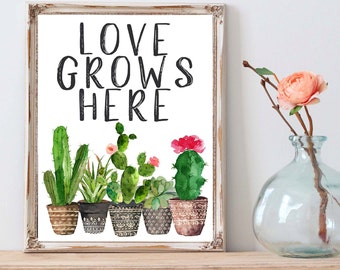 Love grows here | Etsy