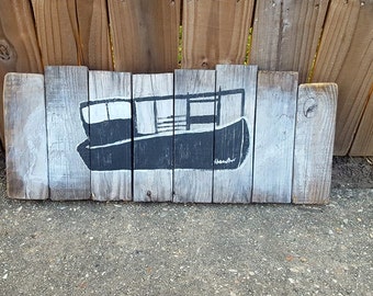 Pallet wood boat | Etsy