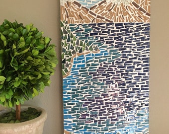 Items similar to Painted Snowboard, Lake Tahoe Landscape - Original ...