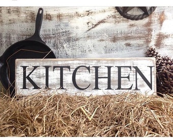 Wooden kitchen sign | Etsy