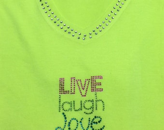 Items similar to Tangerine Quartz Live Love Laugh Talisman Earrings on Etsy