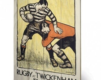 Rugby art | Etsy