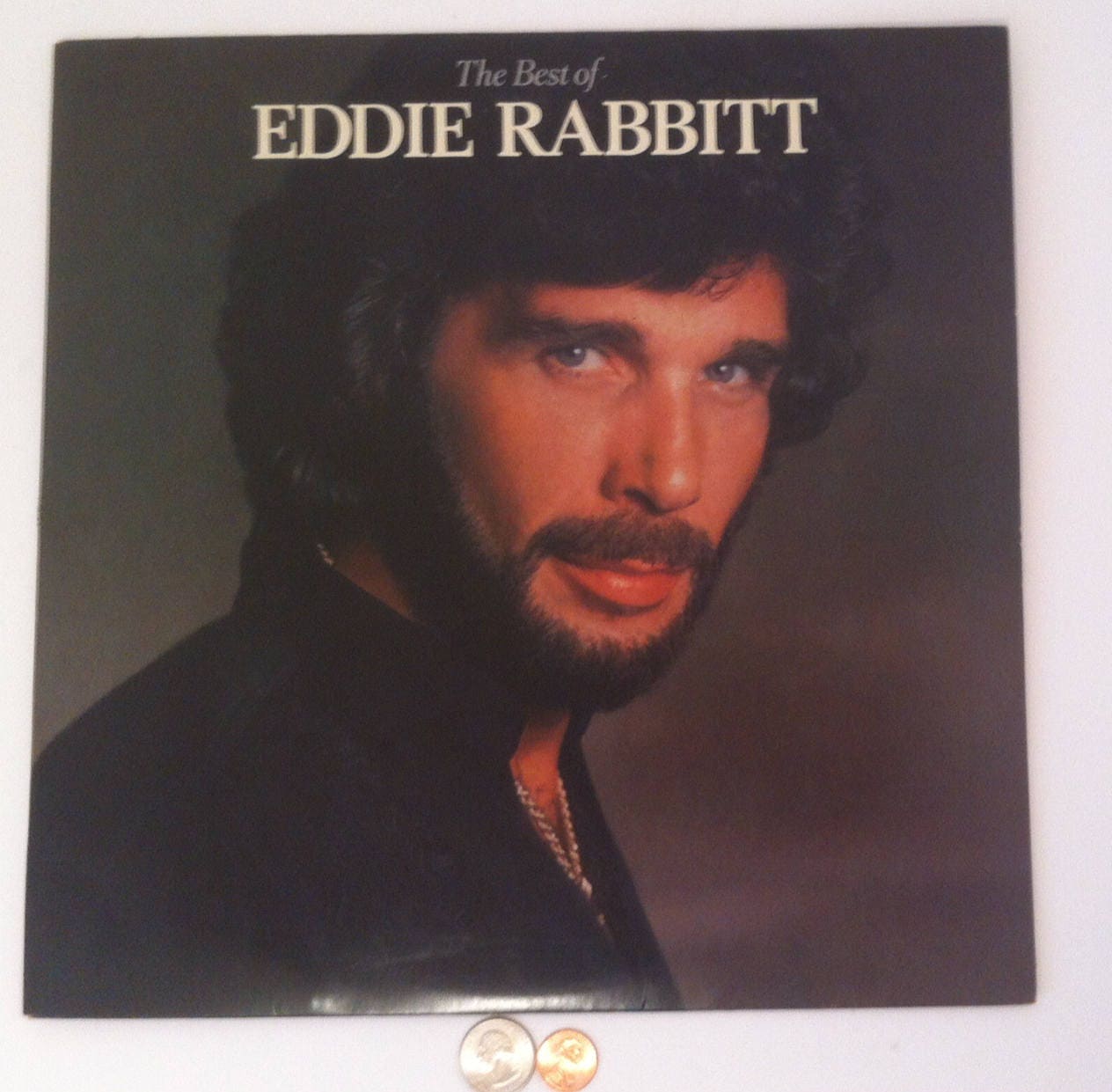 Vintage 1976 Music Album The Best of Eddie Rabbitt Rocky