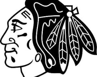 Blackhawks decal | Etsy