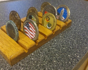 Challenge coin rack | Etsy
