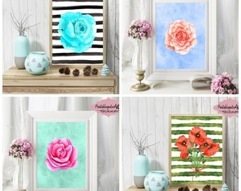 Flowers printable | Etsy