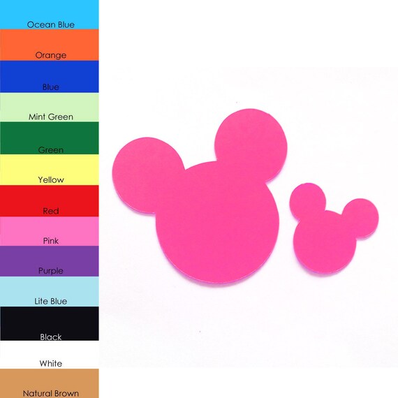 25 Pack Paper Mouse Head Shape Mouse Head Die Cut Mouse