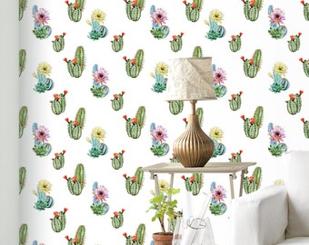 Cactus wallpaper | Etsy