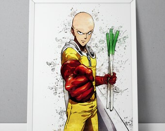 One punch man poster | Etsy