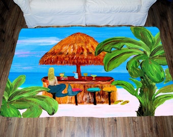 Tiki bar rug | Etsy