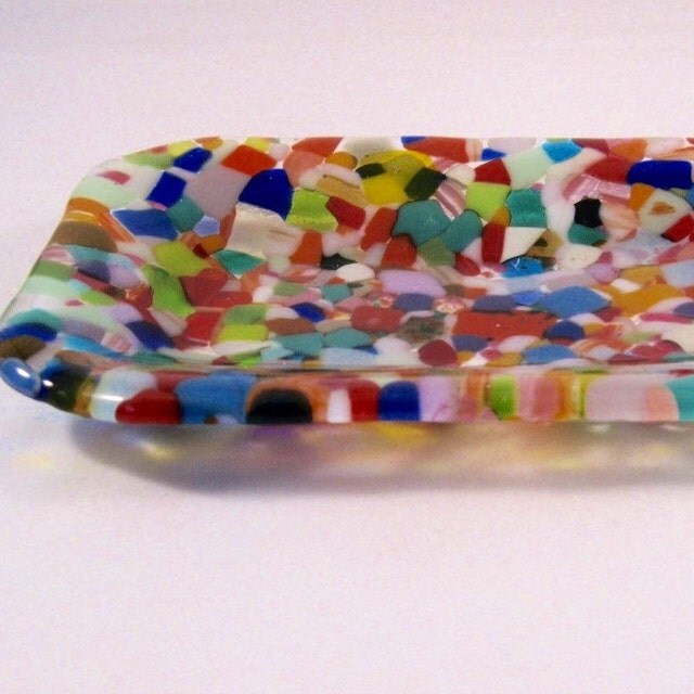 Handmade Fused Glass fun and functional by CJyummies on Etsy