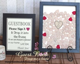 Shadow box guestbook | Etsy