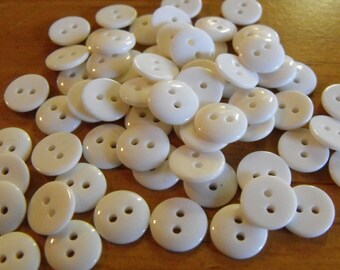 Small white buttons | Etsy