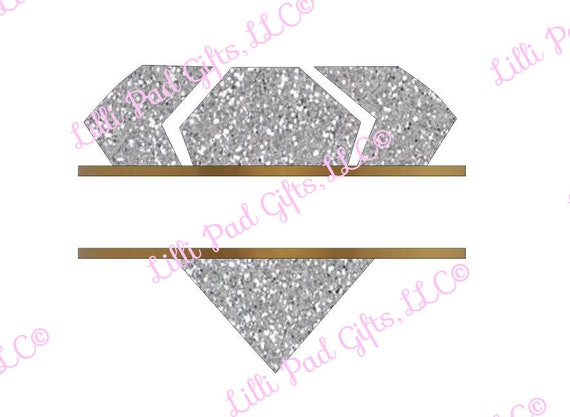 Diamond-Split Center Cut File Instant Download SVG