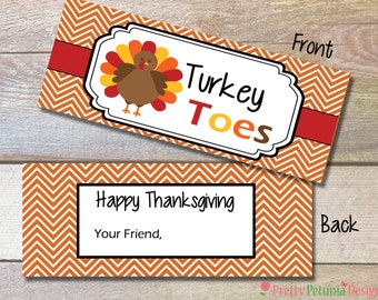 Thanksgiving Turkey Toes / Candy Corn Treat Bag / Thanksgiving