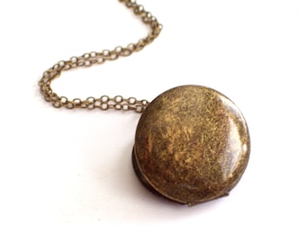 Antique brass locket | Etsy