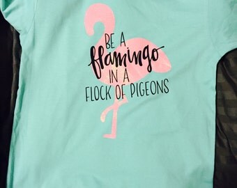 Flamingo shirt | Etsy